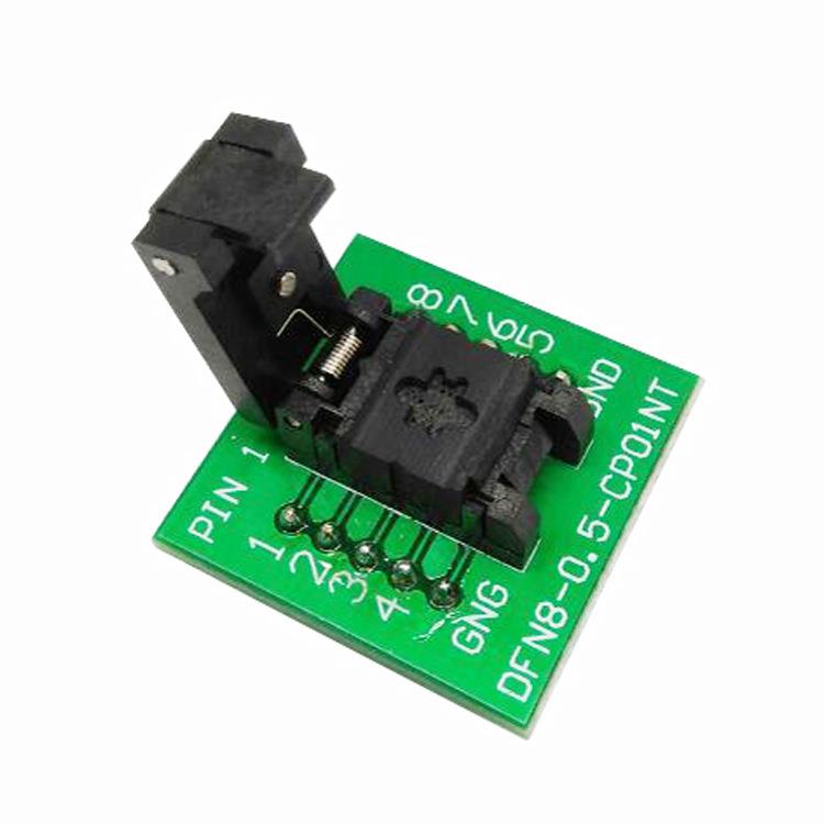 DFN8(2*3)-0.5翻盖探针测试座QFN8-0.5-CPO1PNL烧录座直销