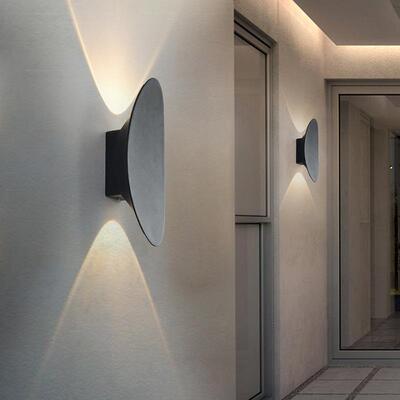 户外防墙水壁灯现代别墅庭外院酒RME店壁民宿椭圆装饰灯