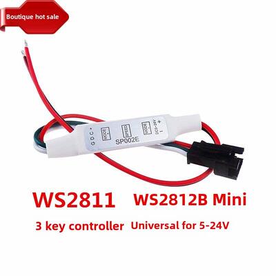 Led全彩迷你控制器Ws2811/2812/1903交响曲5V12V灯与自来水赛马控