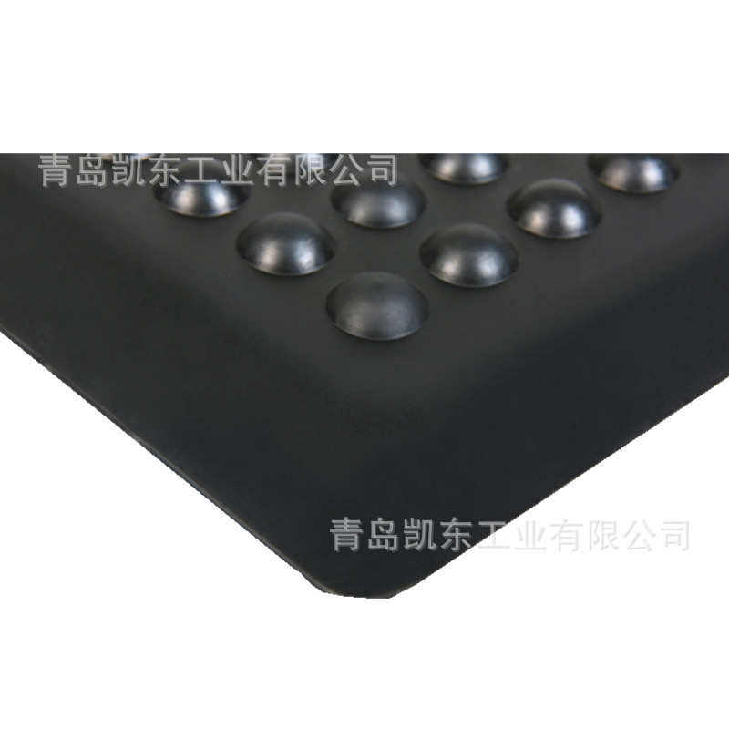 圆点 橡胶垫 抗疲劳地橡胶车间球状抗疲劳包装区顶空心蘑菇垫地
