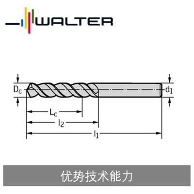 瓦尔特整钻 高速钢深孔钻 A1249XPL A1549TFP