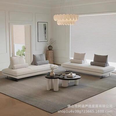 普拉多pardo沙发意式极简写意空间客厅直排可移动靠背无扶手沙发