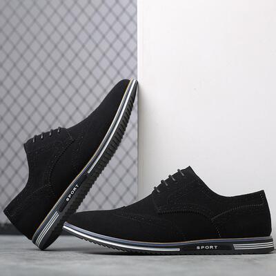 men casual shoes plus size Suede leather shoe 45/46/47 yard