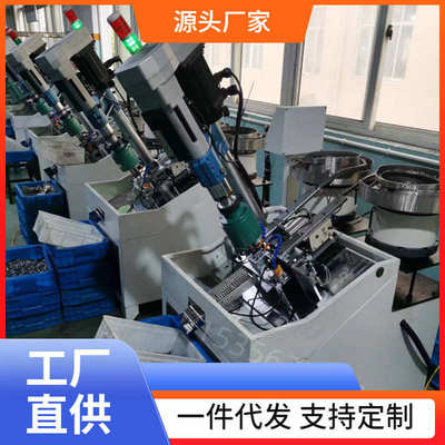 EAO4全自动攻牙机伺服电动打孔钻眼倒角攻牙机多轴台式攻丝机非标