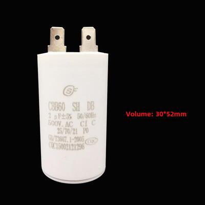 Cbb60 7 8 9 20 30Uf插入电容器冰箱水泵设备机械启动电机驱动电
