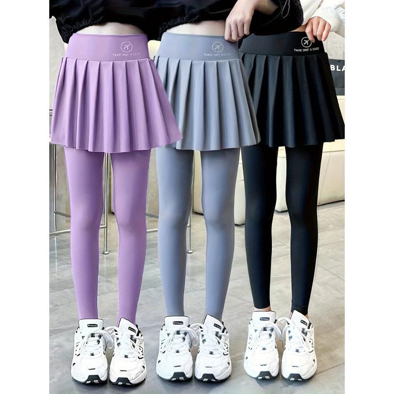 A 83840 Kids Quick Dry Tennis Skort 儿童速干假两件裤裙