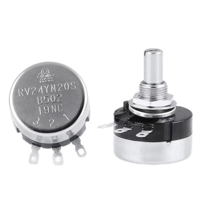 RV24YN20S单圈碳膜电位器B102B103B204B104B502B105B203旋钮刻度