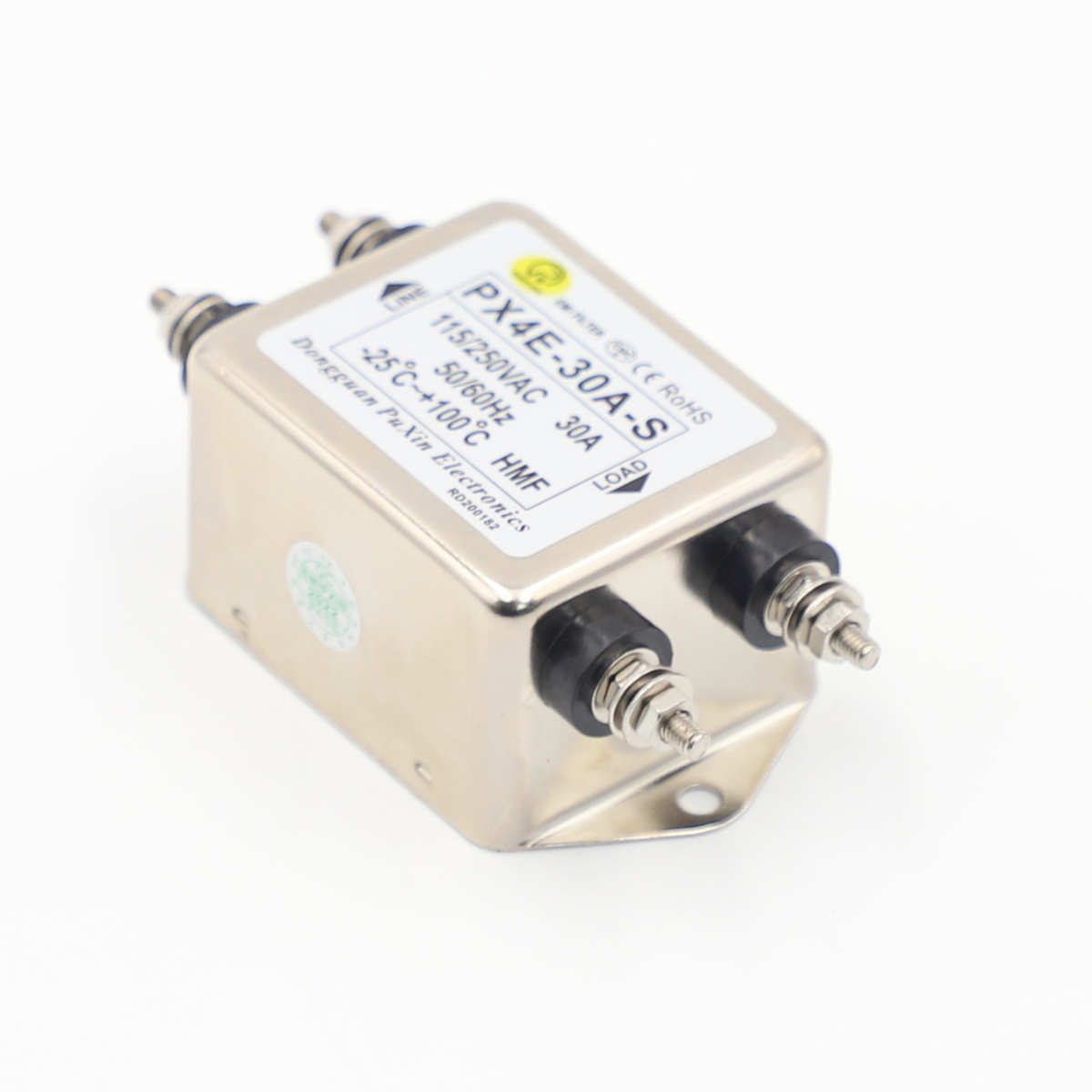 普鑫原厂滤波器220V30A电源滤波器PX4E-30A-S抗干扰滤波频率元件