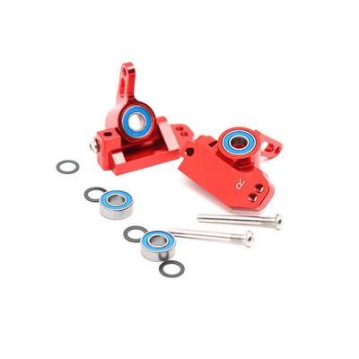 Traxxas Slash 2WD 铝合金前C座+前转向杯套装 红色 蓝色
