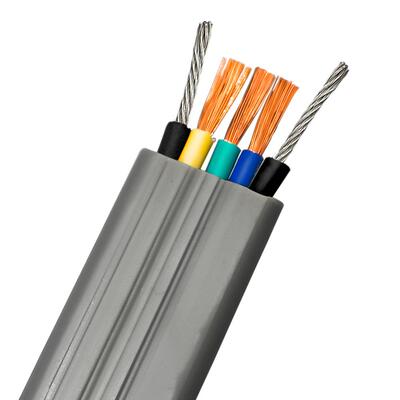 TVVBG双钢丝扁平电动伸缩门电缆3-60芯电梯随行专用行车扁线缆铜