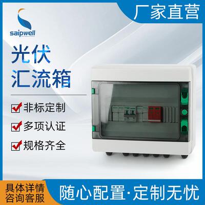 斯普威尔热销户外配电箱二进二出DC1000V光伏汇流箱18回路光伏箱