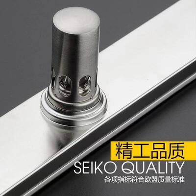 水地漏通用防隐臭形浴室阳台方下水道长形不锈A10钢排长地漏