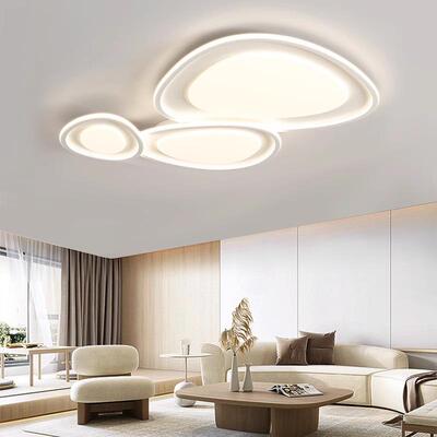 约灯护眼灯客厅灯现代简吸顶奶灯油风护眼中山具487家装灯饰全屋