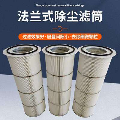 法式滤防筒防粉尘水阻燃过滤芯兰滤筒除尘器除VHG尘滤芯滤筒粉尘