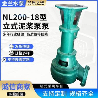 NL200-18型立式泥浆泵30KW液下铸铁买送距1500米送距远抽水泵远送