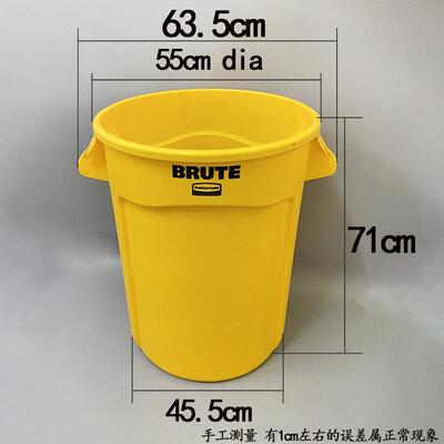 rubbermaid乐柏美BRUTE储物桶121L垃圾桶贮物桶FG263200