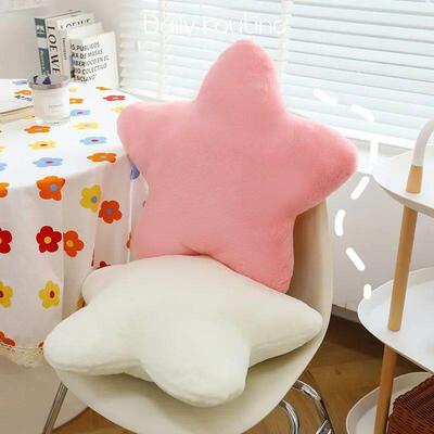 Multi-coloured star pillow super soft cute plush toy sleepin