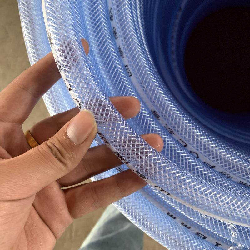 工厂水管4分6分1寸 蓝色蛇皮管 网纹管 透明塑料水管 浇水管