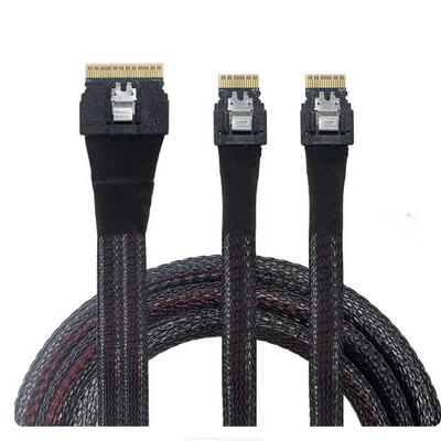 立讯Slimsas线SFF-8654-8i转4i一分二NVMe/U2主板背板数据线浪潮