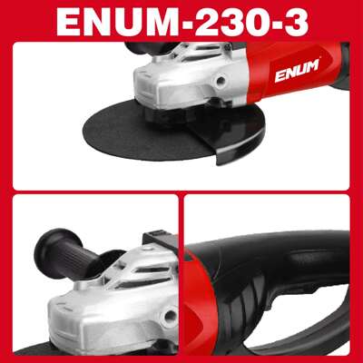 亿能电动工长柄角机电动工工具DRT230-3具红色磨具