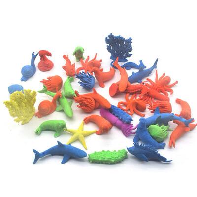 100Pcs/50Pcs Water Growing Toys Ocean Forest Animals Magic E