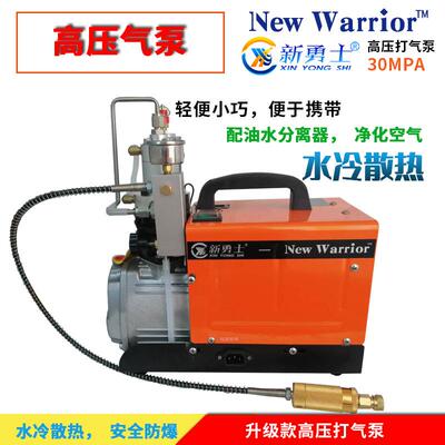 电动充机气打气30mp泵高机压打气微型高压40mpa单-缸水冷