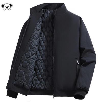 H 92859 Men Warm Jacket Bomber Winter Quilted飞行员夹克夹克
