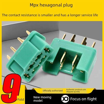 Mpx端子镀金六角插头连接器尼龙塑料套筒大量热销型号配件