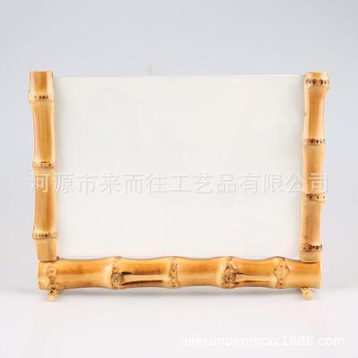 竹节相照片NR609框图面画桌展示台卡架摆件饰品新创意款竹木根鞭