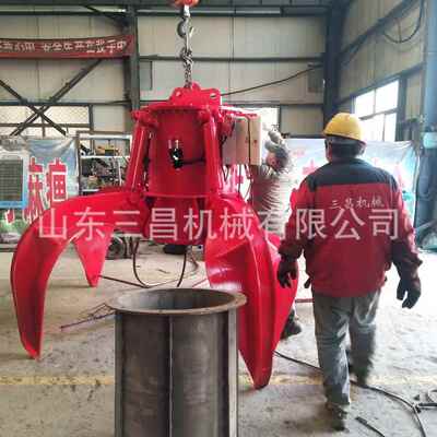 LHZ1200莲花抓钢机适用机型60-80四瓣抓液压梅花抓