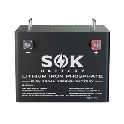 SOK12V280Ah 磷酸铁锂游艇储能电池 多功能房车电池