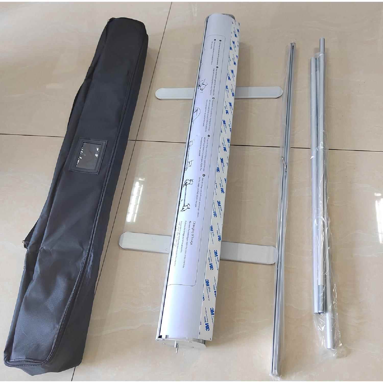 铝合金标准易拉宝80x200展示架水滴型海报架广告宣传展架易拉宝