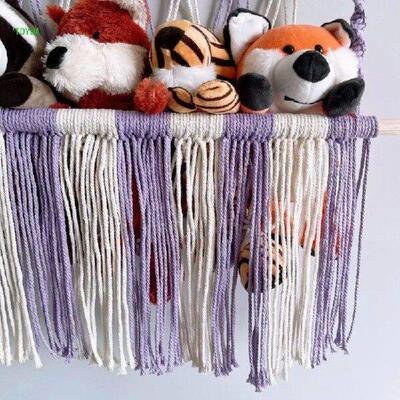 Versatile Woven Tapestry Rack Shelf for Homes Kindergartens