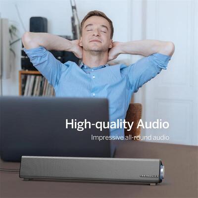 TaoTronics SK018外贸进出口长条形蓝牙桌面回音壁电脑音响箱声霸