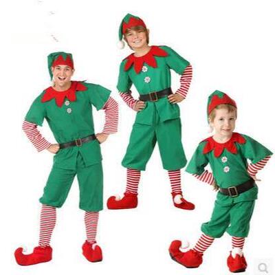 Christmas elf costume cosplay parent-child outfit圣诞节套装