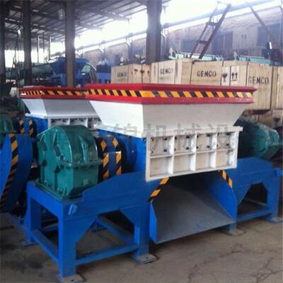 多功能撕碎机废旧整体轮胎双轴撕碎机金属橡胶木材撕碎机