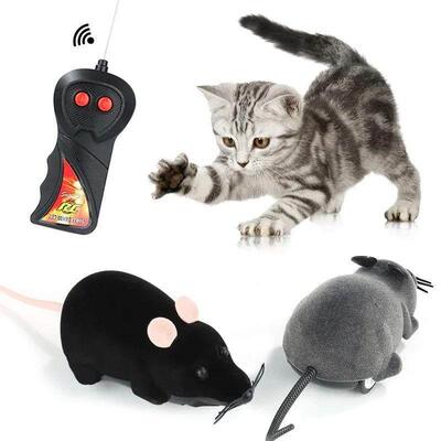 Rat Funny Cat Toy With Remote Control Multicolor Mouse Cute