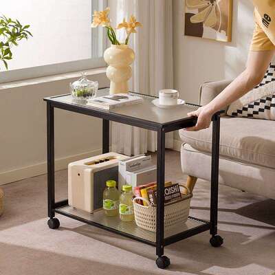 竹边小几小户型角几沙发几现客厅楠玻璃收纳床头HEI-2030柜代迷你