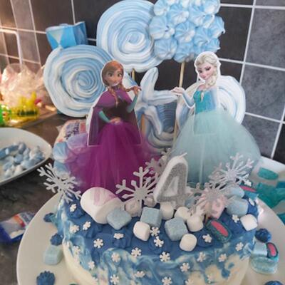 Princess Cake Decoration Frozen Cake Cupcake Toppers Cake Fl