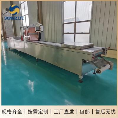 牛肉饼连续拉伸膜真空包装机食品包装保鲜设备SRDZ420