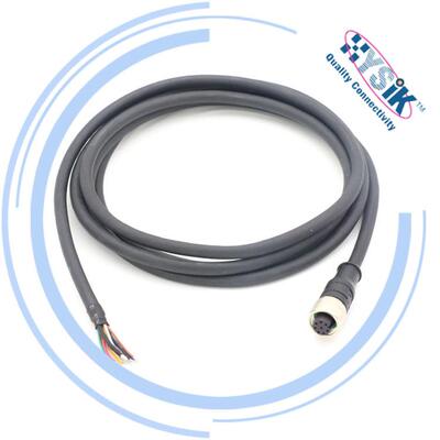 信号连接器芯5M12带线电2芯3芯4芯6BCCM415-芯8芯12芯17芯公母航