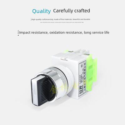 按钮开关Lay37-11X2两个位置旋钮Y090-20X3三速选择开关自锁覆位2