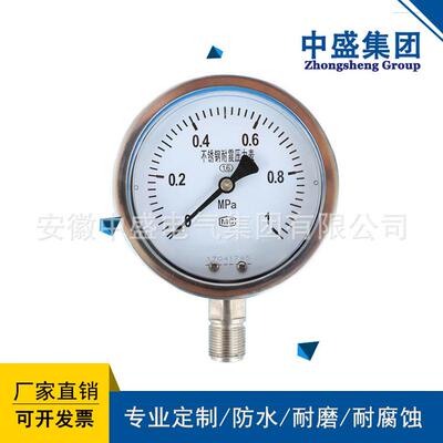压YTPN-100YPN-100B耐震压力表隔USG膜力表真T空压力表