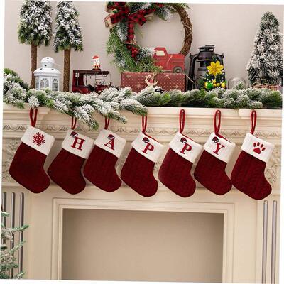 Christmas tree decorated Christmas stocking pendant 圣诞袜