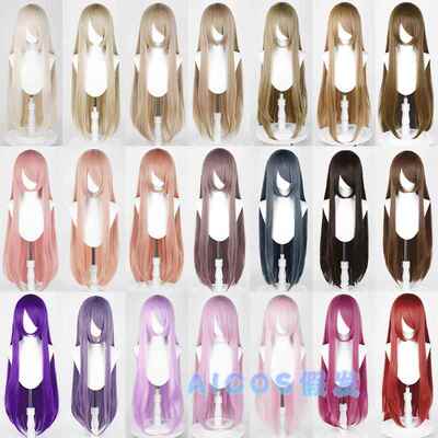 Aicos 长直发cos假发 古风古装万用100cm 女 假发 多色收脸2
