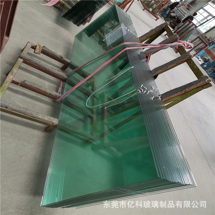 超化钢玻璃双层中空夹胶玻璃隔璃断玻门PVB994白防火淋浴房建筑扶