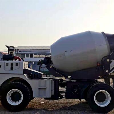 3混方4方泥土拌机国三ISC轮式四驱商搅混罐自上料水泥搅拌运输车