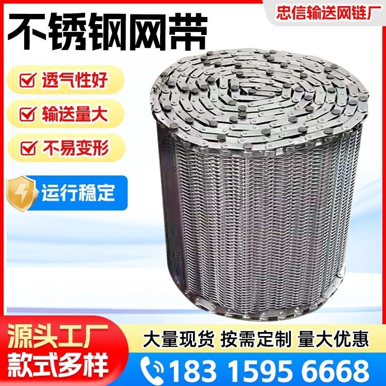 不锈钢网带隧道炉烘干线食品流水线金属传动链304链条式传送带