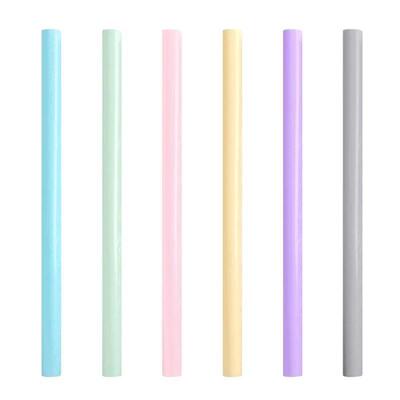 Leeseph Reusable Silicone Drinking Straws, Big Size Flexible