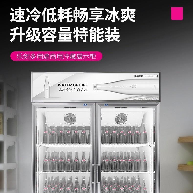 乐创饮料展示柜用立式冰柜无品牌/单双门商超冷柜啤酒市藏保鲜饮